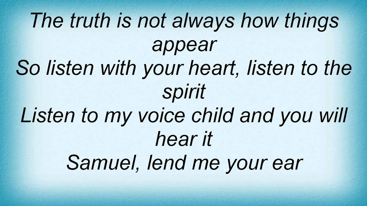 Jason Upton - Samuel Lyrics - YouTube