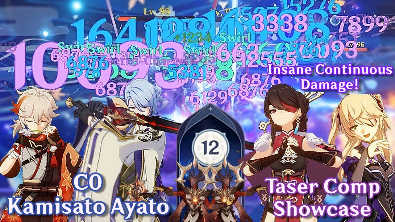 C0 AYATO TASER COMP IS SATISFYING & FUN⛈⚡️w/ BEIDOU FISCHL! SPIRAL ...