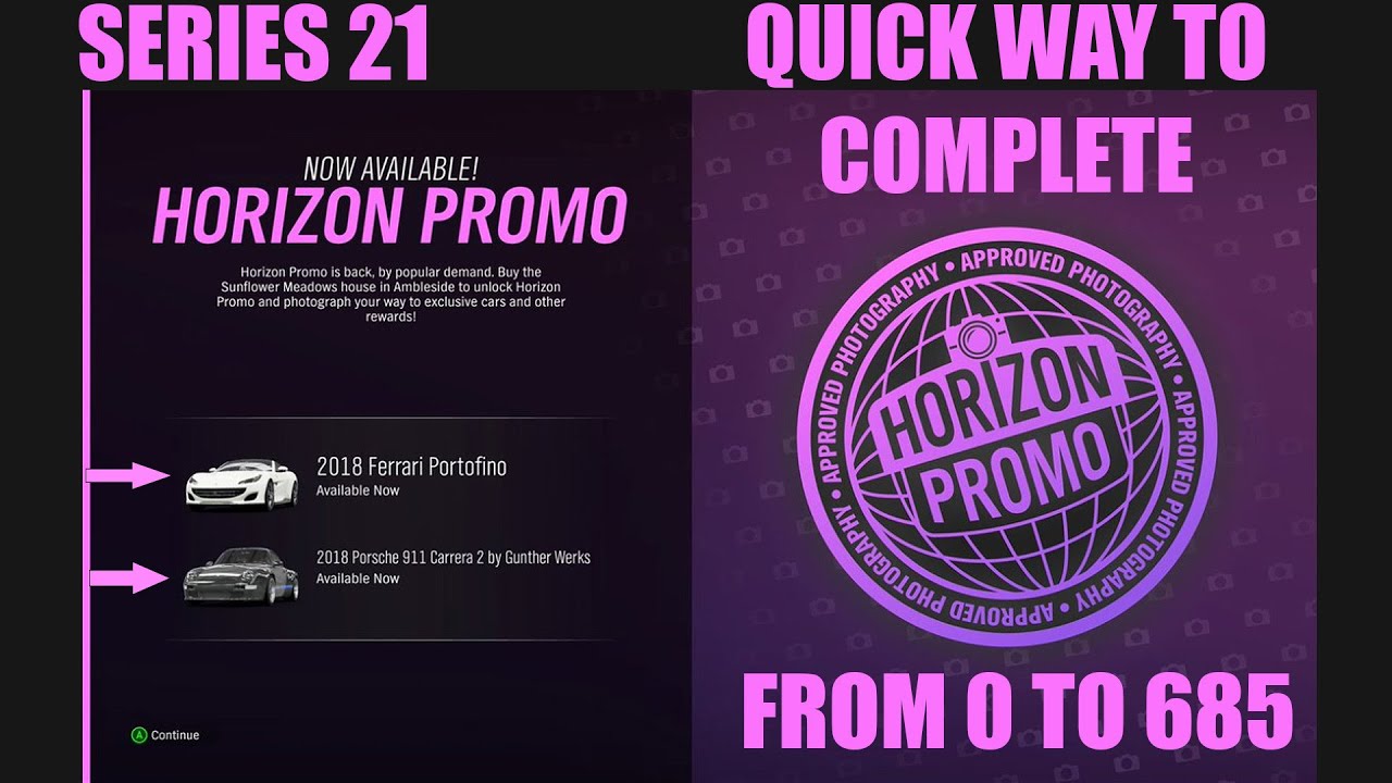 FORZA HORIZON 4 - How to complete HORIZON PROMO | Quickest/Fastest way ...