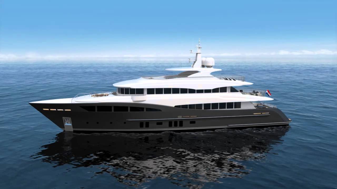 Yacht visualization 40m concept - YouTube