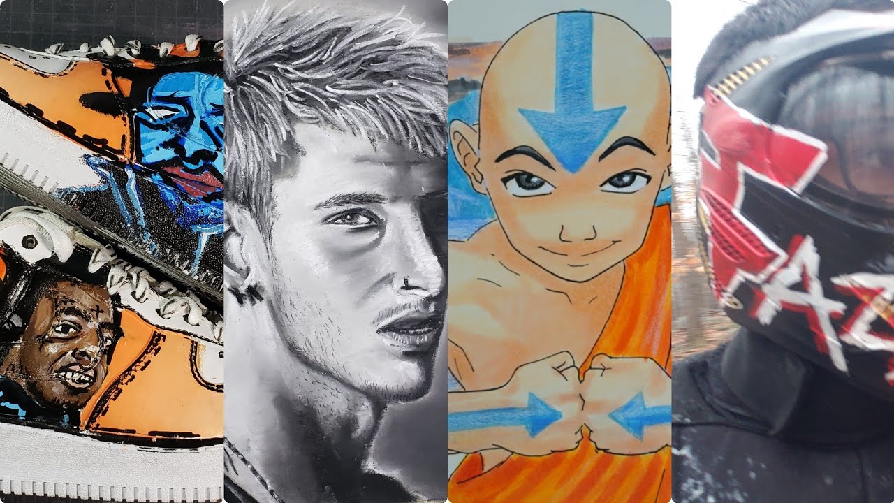 Drawing Kodak Black, Avatar Aang, Machinegun Kelly - Tiktok Art ...