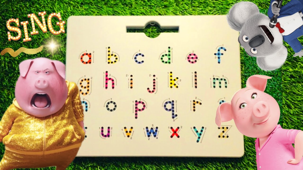 SING Movie abc - Learn to write abc Lowercase with MAGNATAB - YouTube