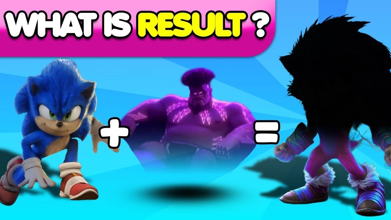 💙 Guess the hidden characters in SONIC the Hedhog 3 ! Combination of ...