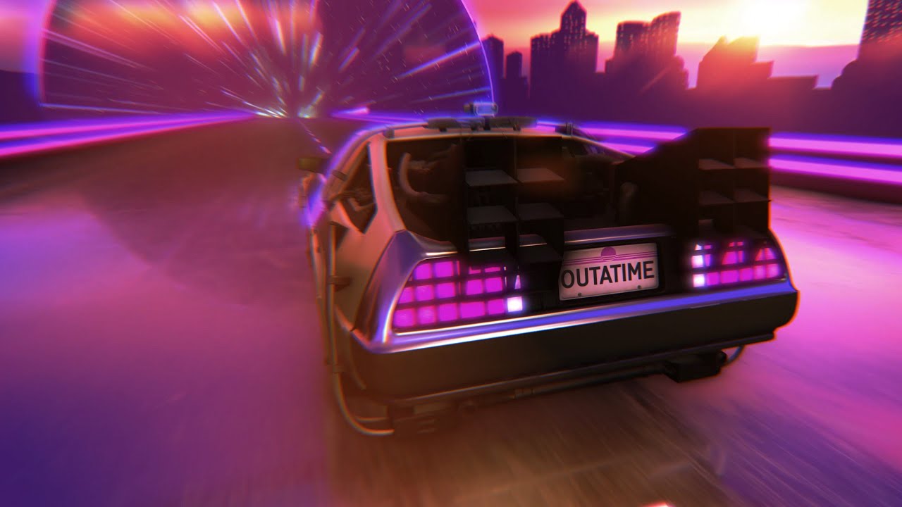 Delorean Back to the Future Loop video - YouTube
