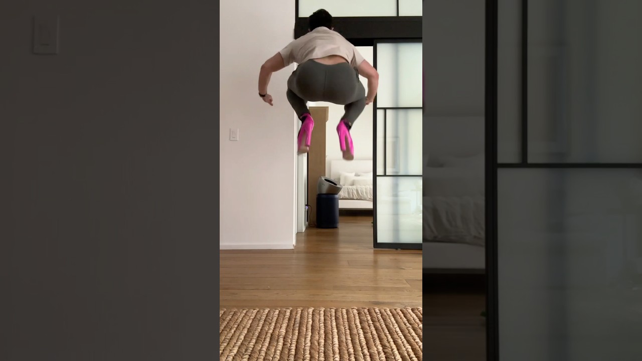 JUMPING IN 6.5in (17cm) HEELS FOR DESSERT - YouTube