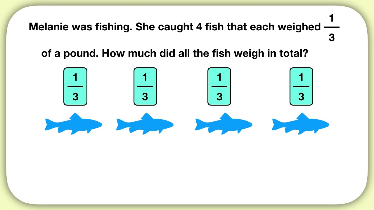 Multiplying Whole Numbers x Fraction - YouTube