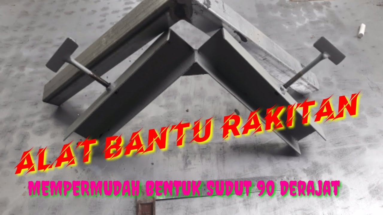 Merubah besi UNP menjadi Mal sudut 90 derajat dengan metode Las ...