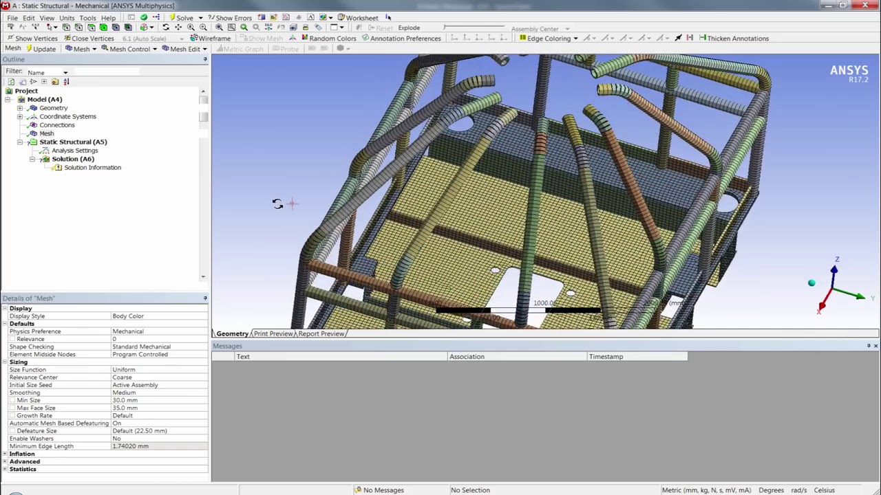 Beam and Shell Modeling with ANSYS Mechanical - YouTube