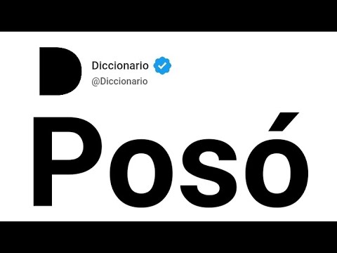 Posó Significado En Español - YouTube
