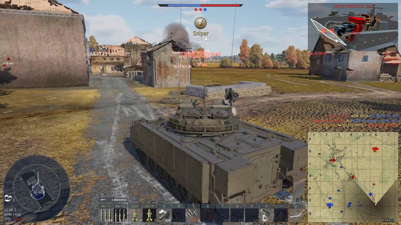 War Thunder; Warrior; Testing the use of APDS shells against less ...