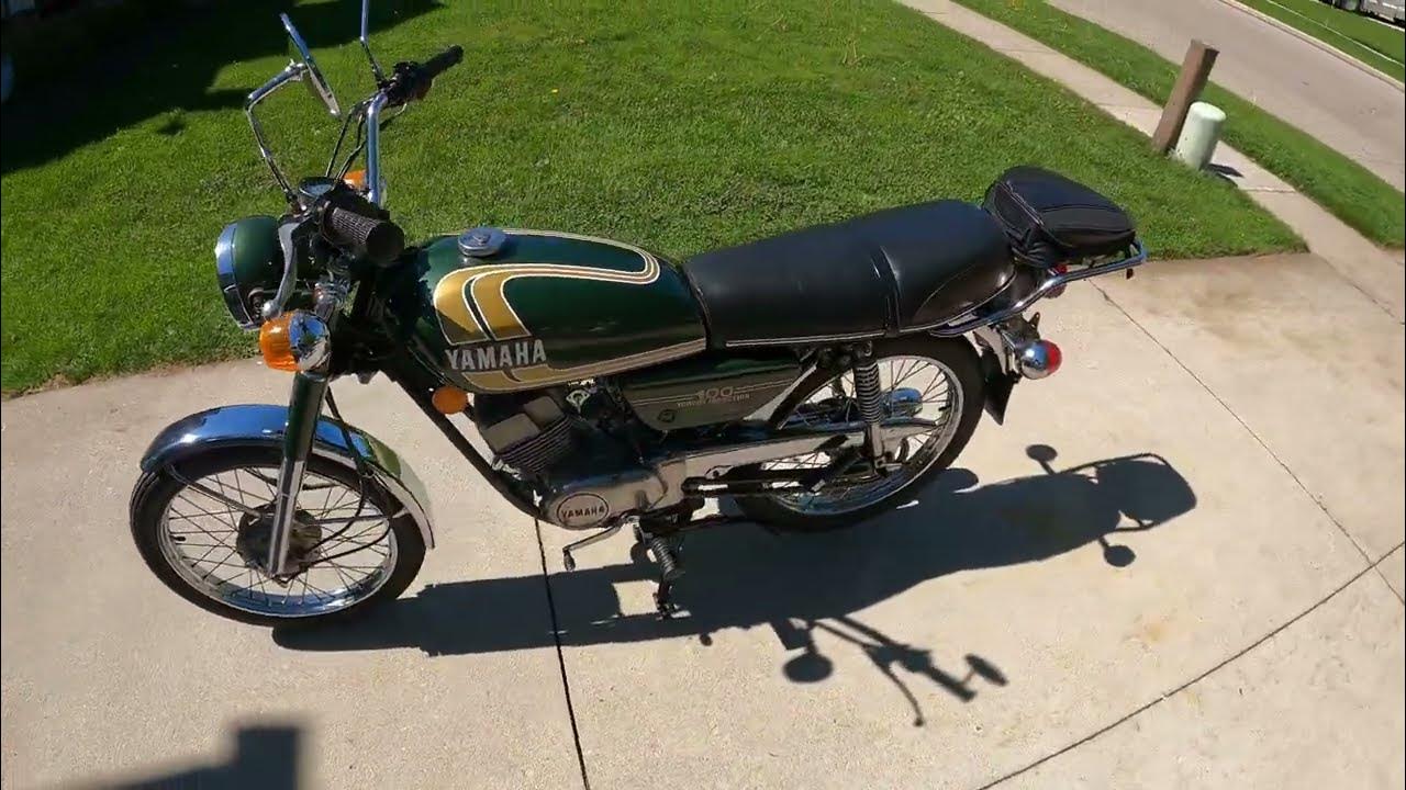 1975 Yamaha RS100 quick review & drive - YouTube