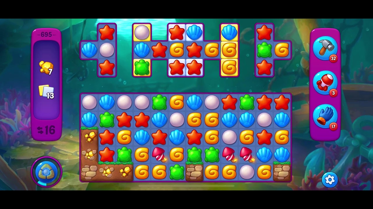 Fishdom level 695 - YouTube