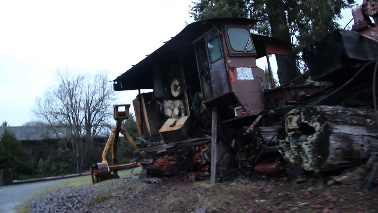 old technology wood sled and spar logging CZ - YouTube