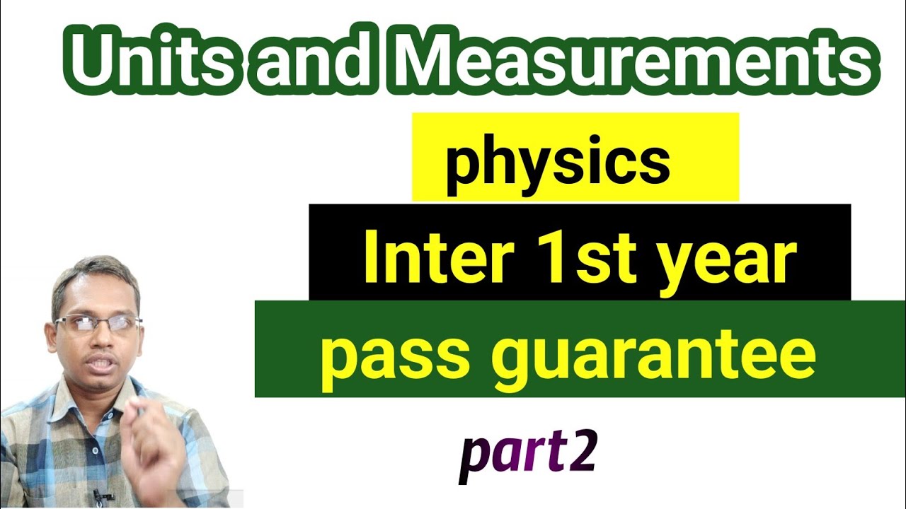 Units and measurements inter pass guarantee part2 - YouTube