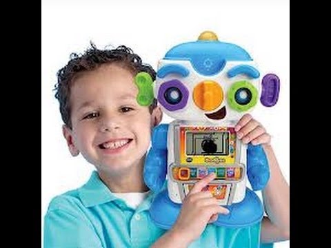 MY FIRST LOOK VTECH GADGET THE ROBOT TEACHING ANIMATED COMPUTER - YouTube