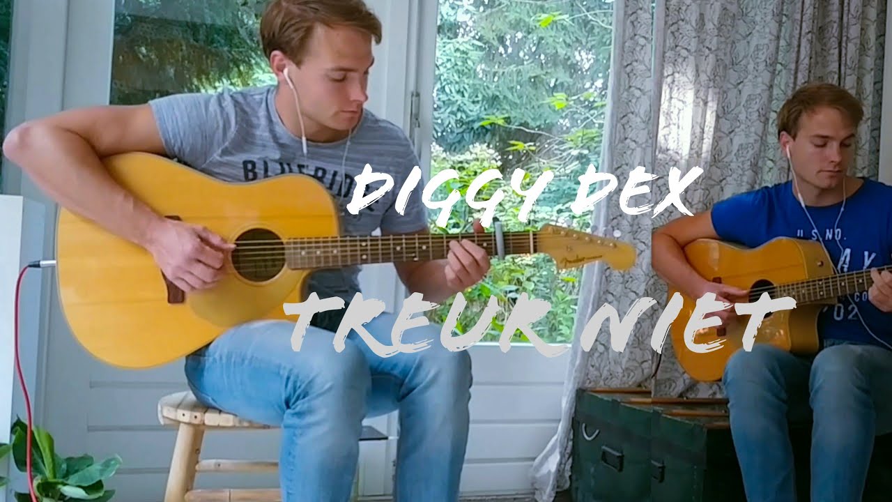 Diggy Dex - Treur niet (acoustic guitar video, FREE tabs) - YouTube