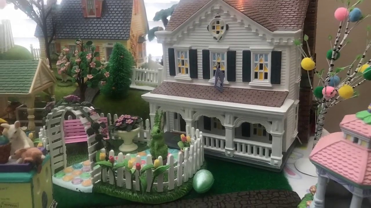 Kathy's Easter Village 2017 - YouTube