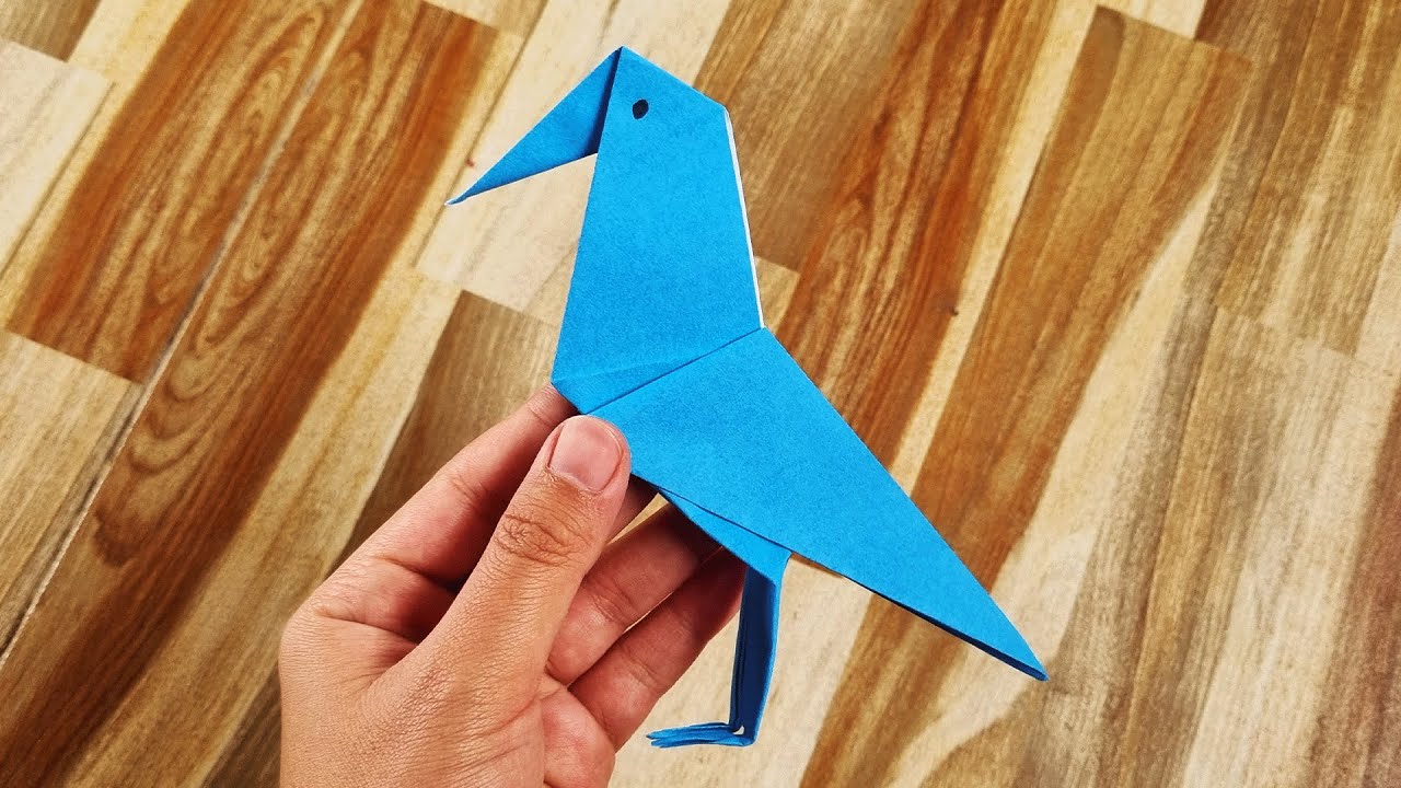Origami Raven / Crow Easy Step by Step - YouTube