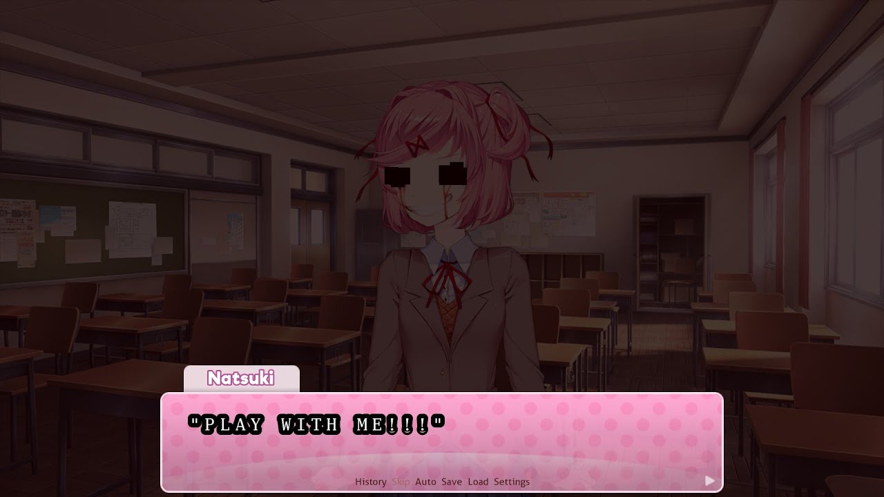 Natsuki's Jumpscare | Doki Doki Literature Club - YouTube