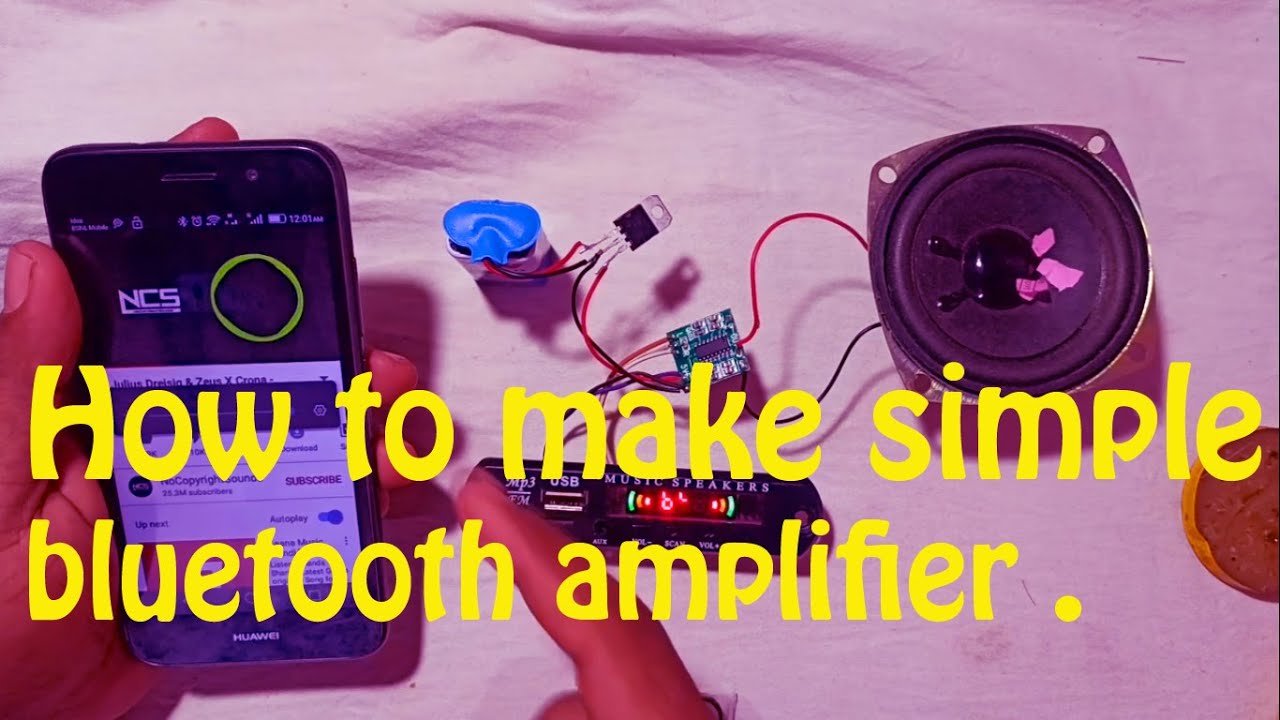 DIY How to make simple Bluetooth amplifier. - YouTube