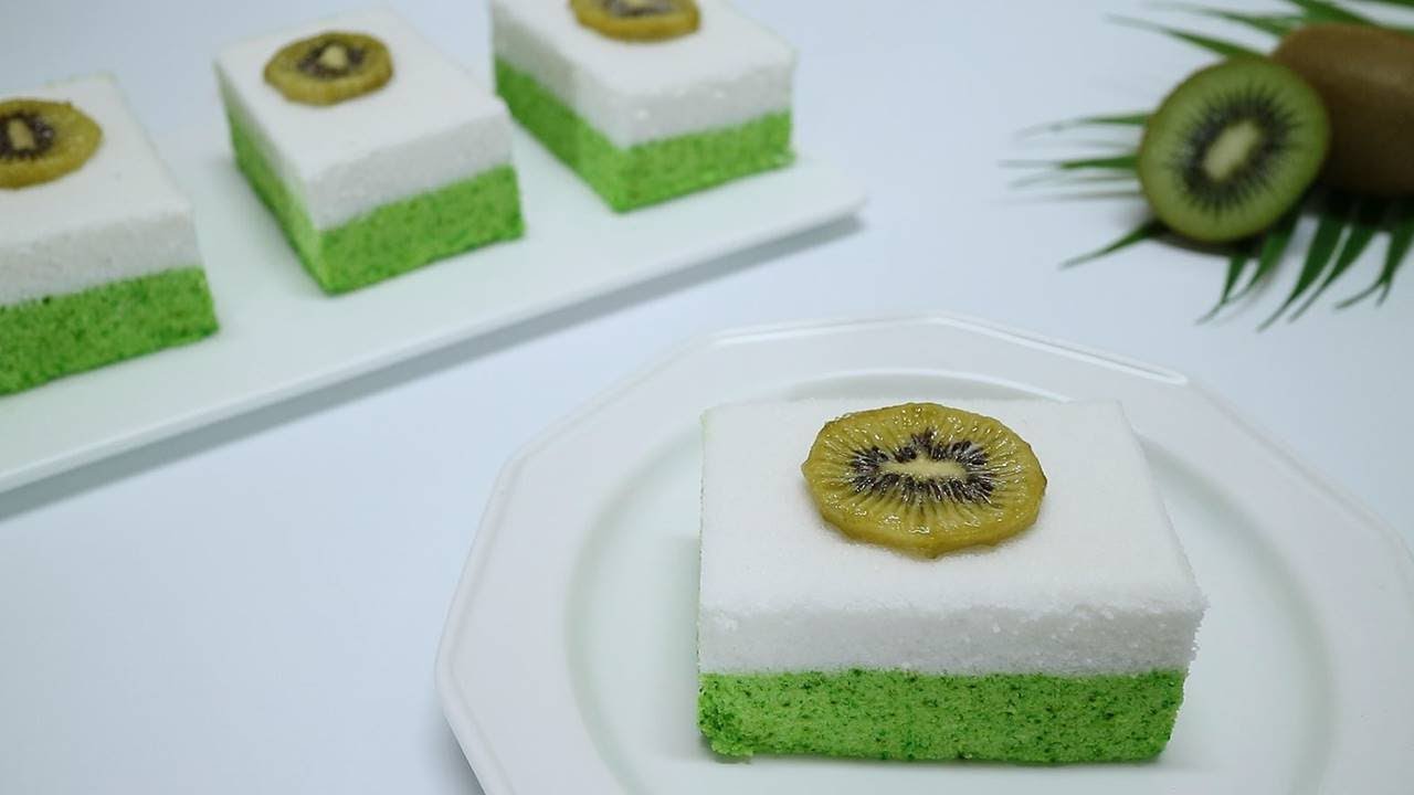 키위설기 만들기 : Kiwi seolgi(rice cake) Recipe | 시나브로 sinabroe - YouTube