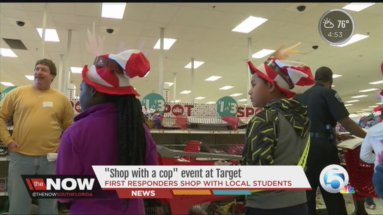 'Shop with a cop' event at Target - YouTube