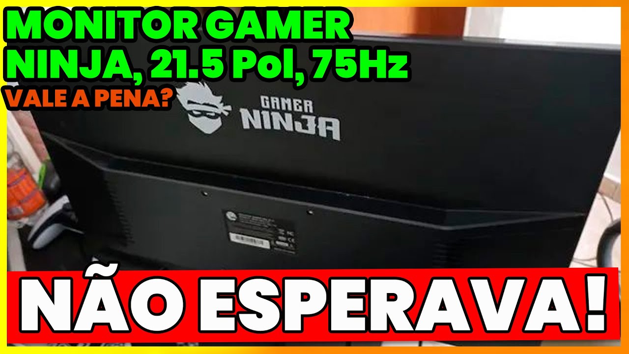 MONITOR GAMER NINJA DE 21.5, 75HZ - VALE A PENA? | NÃO PAGUE MAIS DO ...
