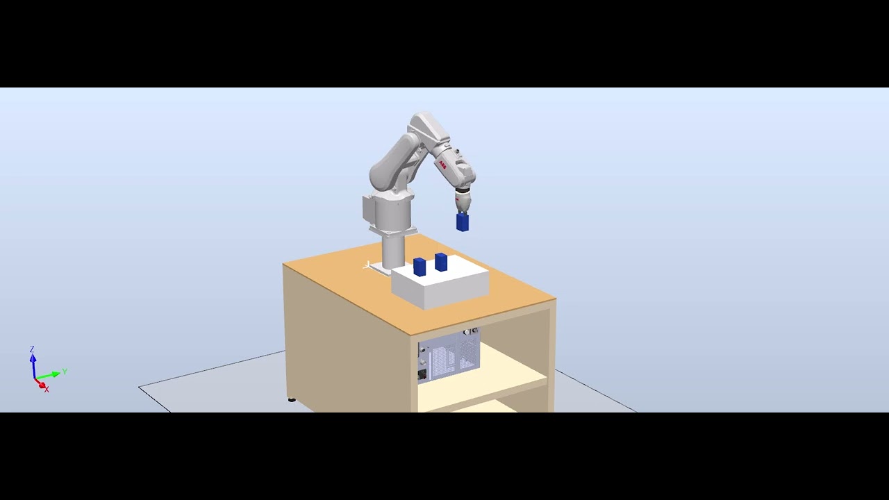 RobotStudio MoveC Simulation - YouTube