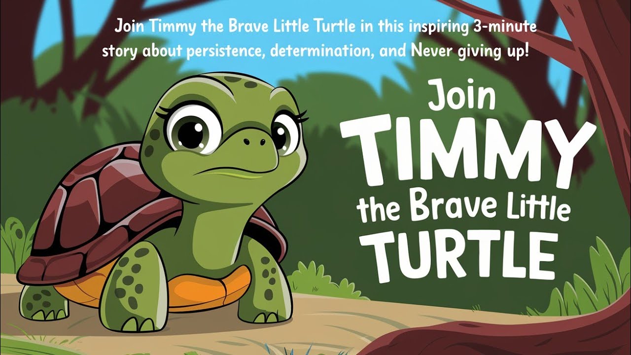 "The Brave Little Turtle and the Big Race | Inspiring Story for Kids ...