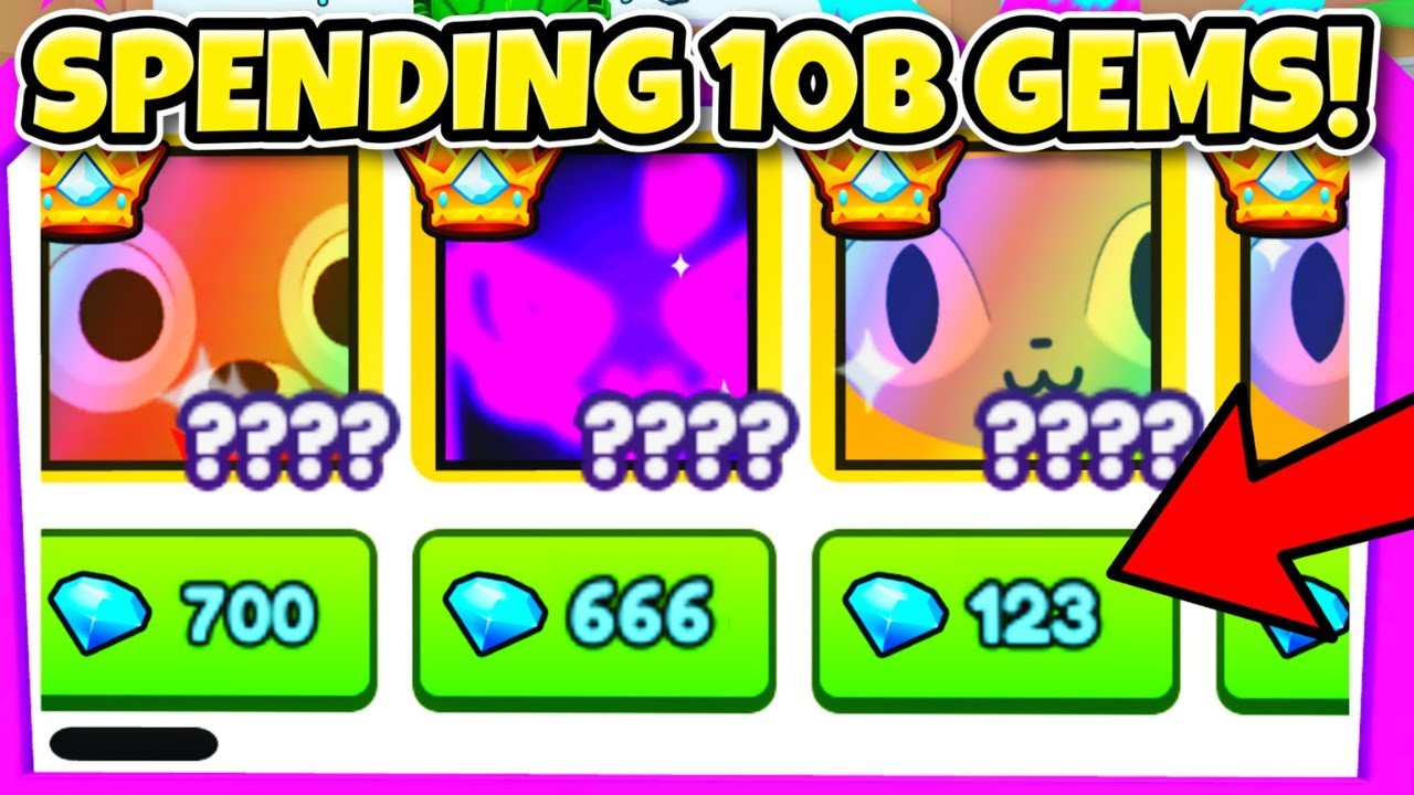 I Spent *10 BILLION* Gems & Got This.. (Pet Simulator 99)💎 - YouTube