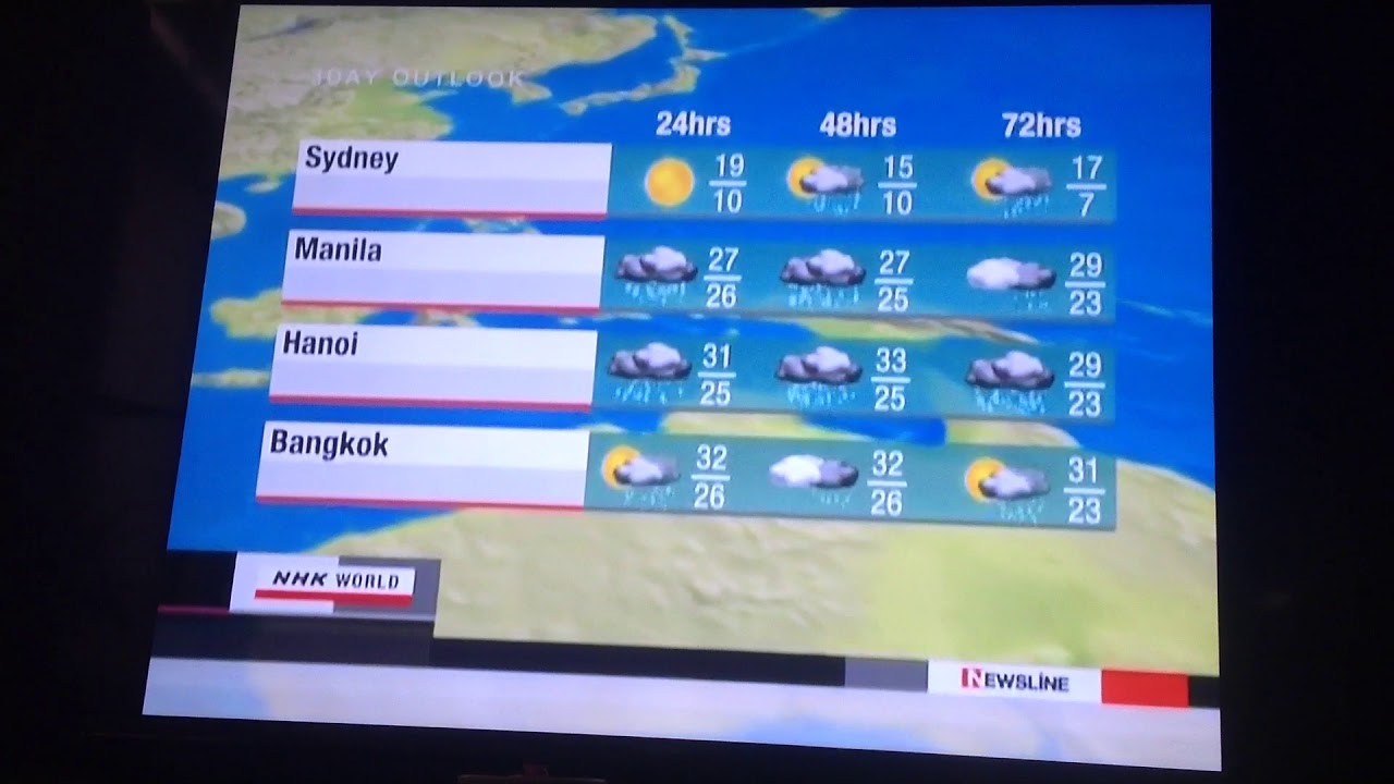NHK - World Weather Forecast - (14/06/2012) - YouTube