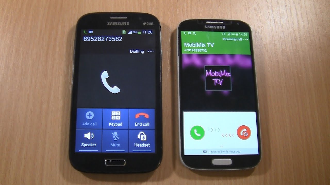 Incoming + Outgoing call at the Same Time 2 Samsung Galaxy S4 BLACK ...
