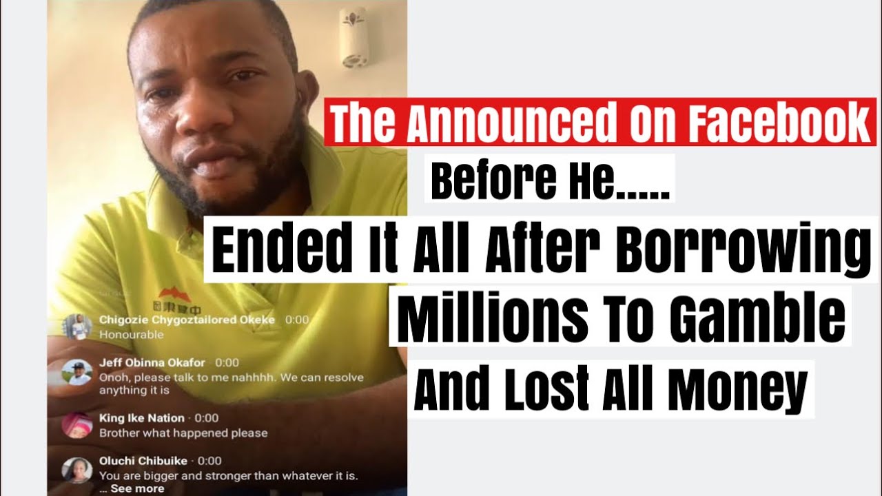 How Nigerian Young Man Ended It All After Annoucing It On Facebook ...