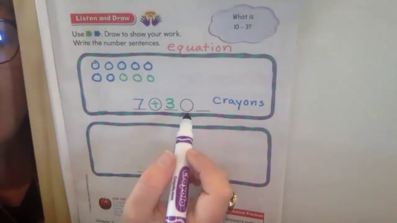 1st Grade Chapter 4.3 Think Add to Subtract - YouTube