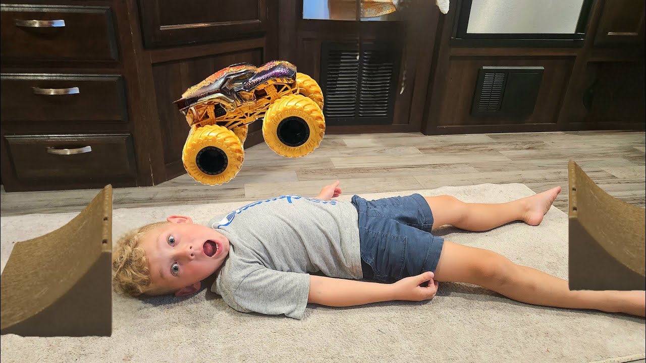 Monster Jam High Jump Challenge - YouTube