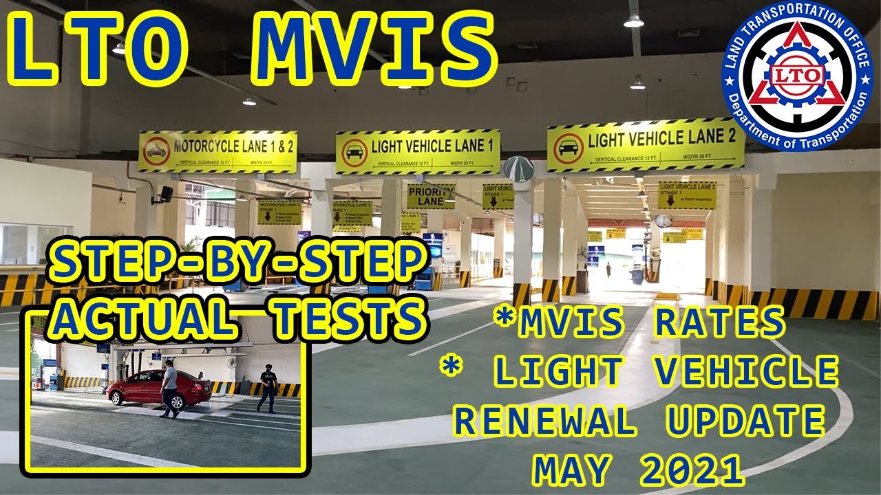 LTO Paranaque Motor Vehicles Inspection Service (MVIS) - Light Vehicle ...
