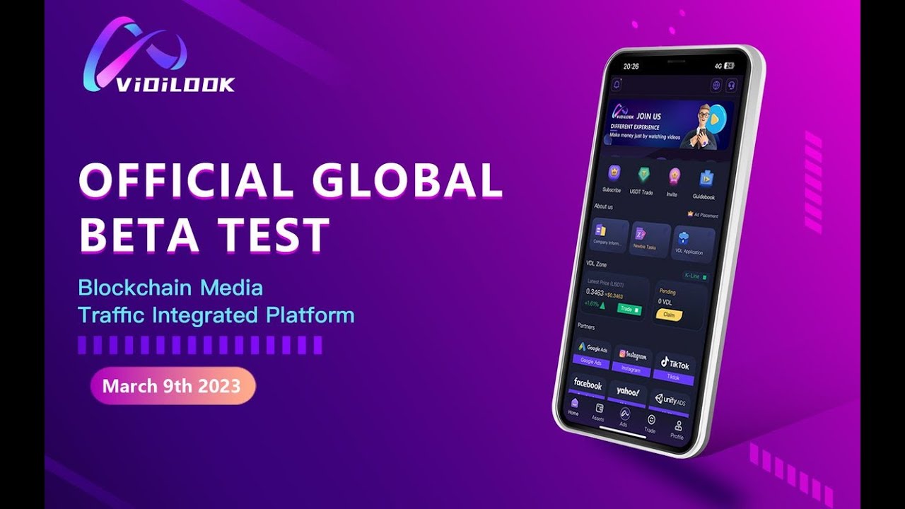 VIDILOOK BLOCK CHAIN GROUP BY YOU WATCHING VIDEO ADS ON YOUR PHONE ...