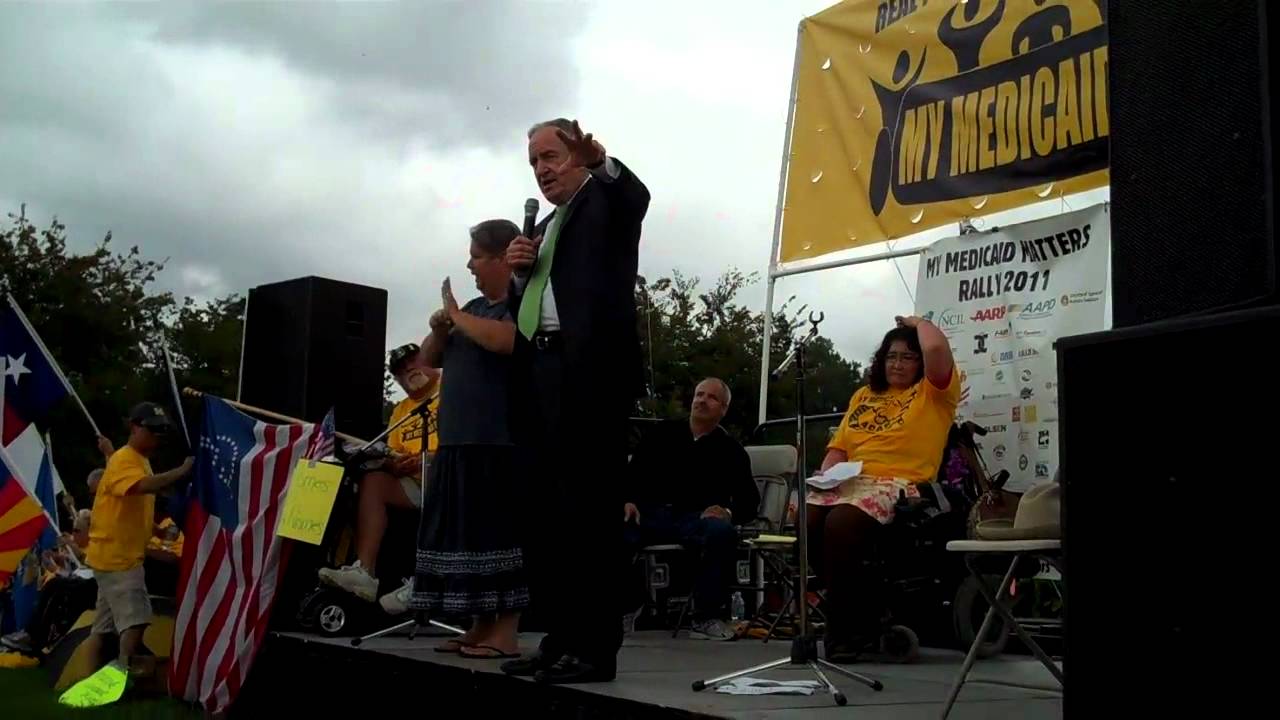 Tom Harkin Speaks at the My Medicaid Matters Rally - YouTube