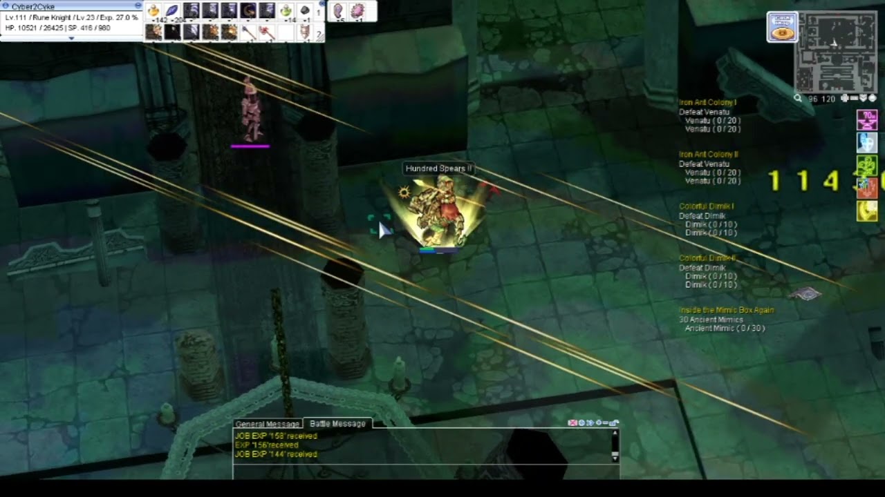 Ragnarok Online GGH Hundred Spear Rune Knight Build - YouTube