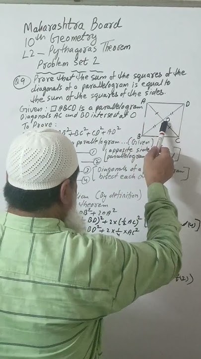 L2 Pythagoras Theorem problem set-2 Q9 #shorts #mathematicclass10 #mathstricks #pythagoras ...