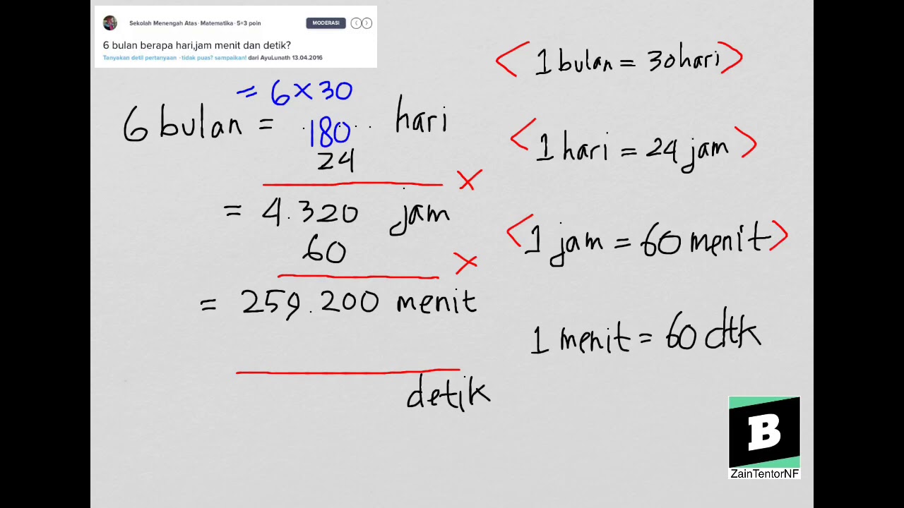 1 Menit Berapa Detik Berbagi Informasi