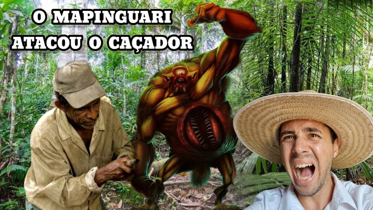 O Mapinguari e o Caçador Viciado no Mato, Causos de lendas do Folclore ...