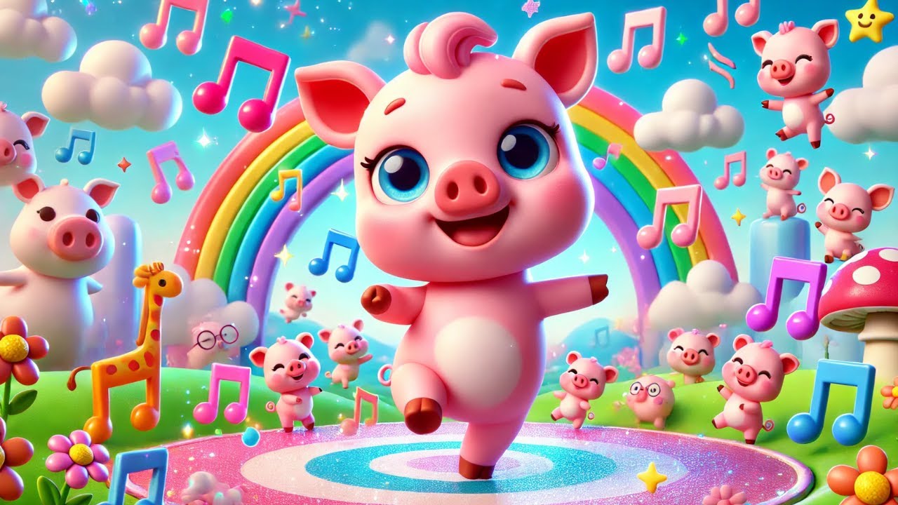🐖 Nhạc Thiếu Nhi Heo Con Hồng Hạnh Phúc 🎵 Giúp Bé Vui Cười Mỗi Ngày ...