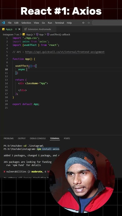 Fetching data from API with Axios in React🔥 - YouTube