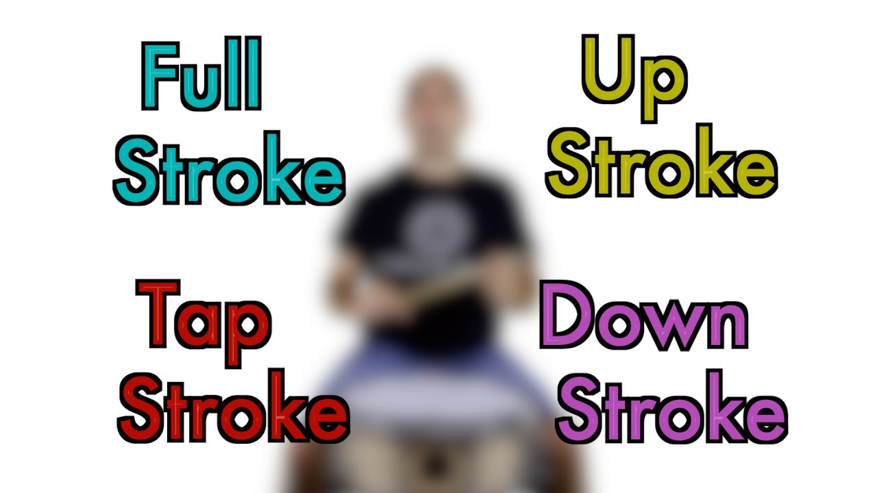 Full Stroke - Down Stroke - Tap Stroke - Up Stroke - YouTube