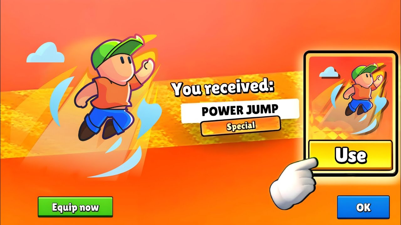 STUMBLE GUYS 0.70 UPDATE - New Special Emote "POWER JUMP" 💨🦘 - YouTube