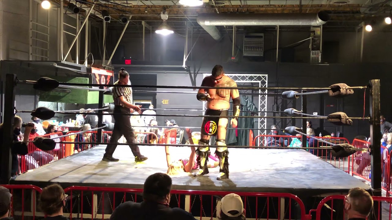 HollyHood Haley J vs Kyle Hawk IWA Battle of the Sexes - YouTube