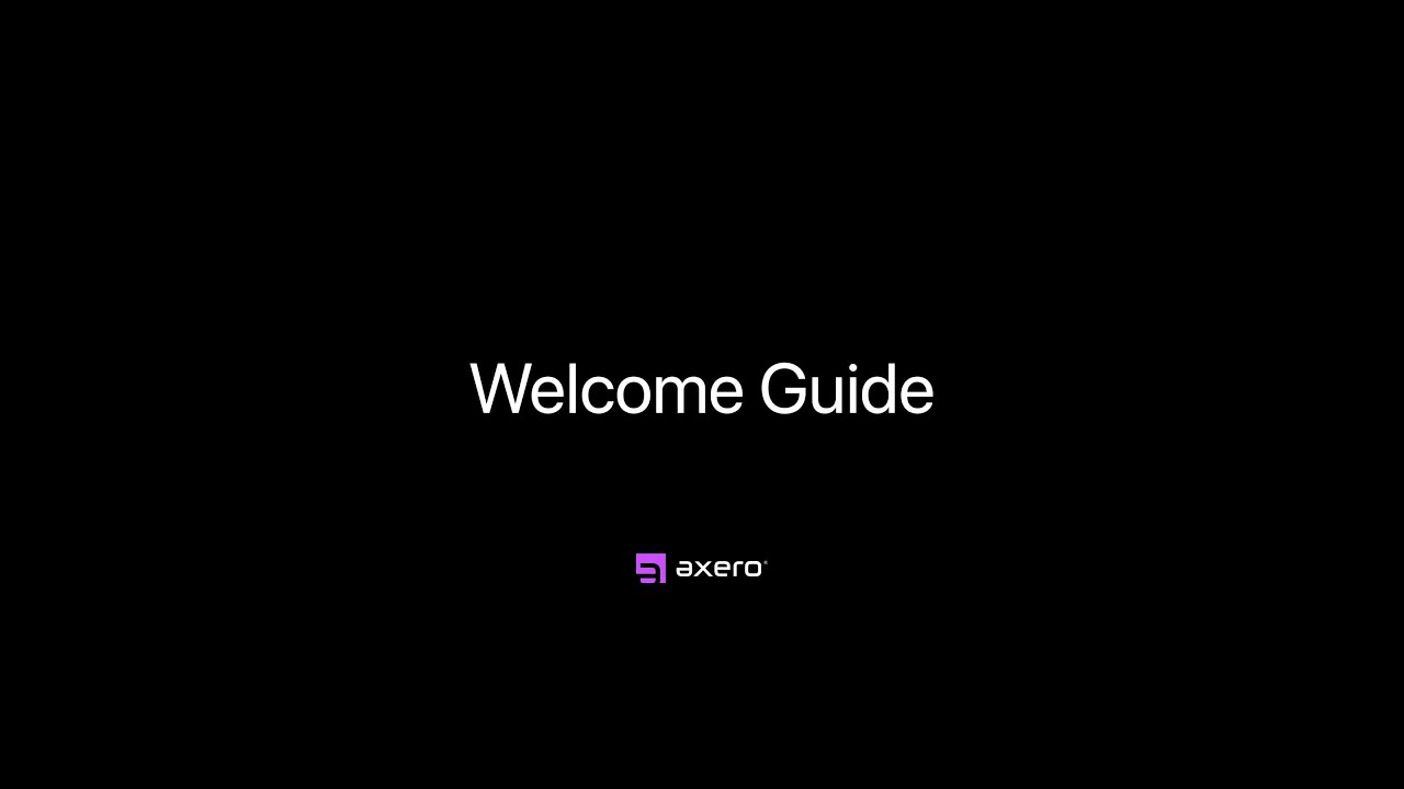 Welcome Guide — Axero Solutions Intranet - YouTube