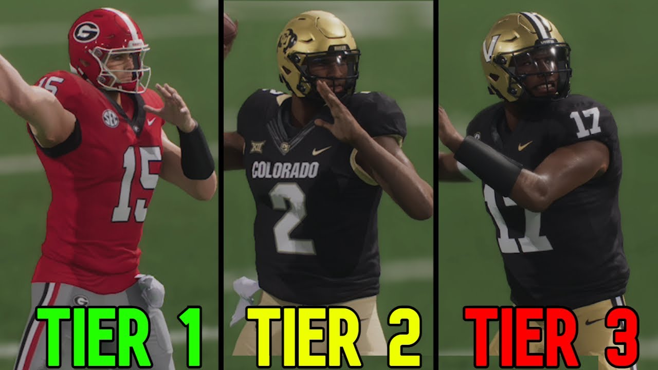 BEST TEAMS College Football 25 (ALL TIERS) For Dynasty, Road to Glory ...