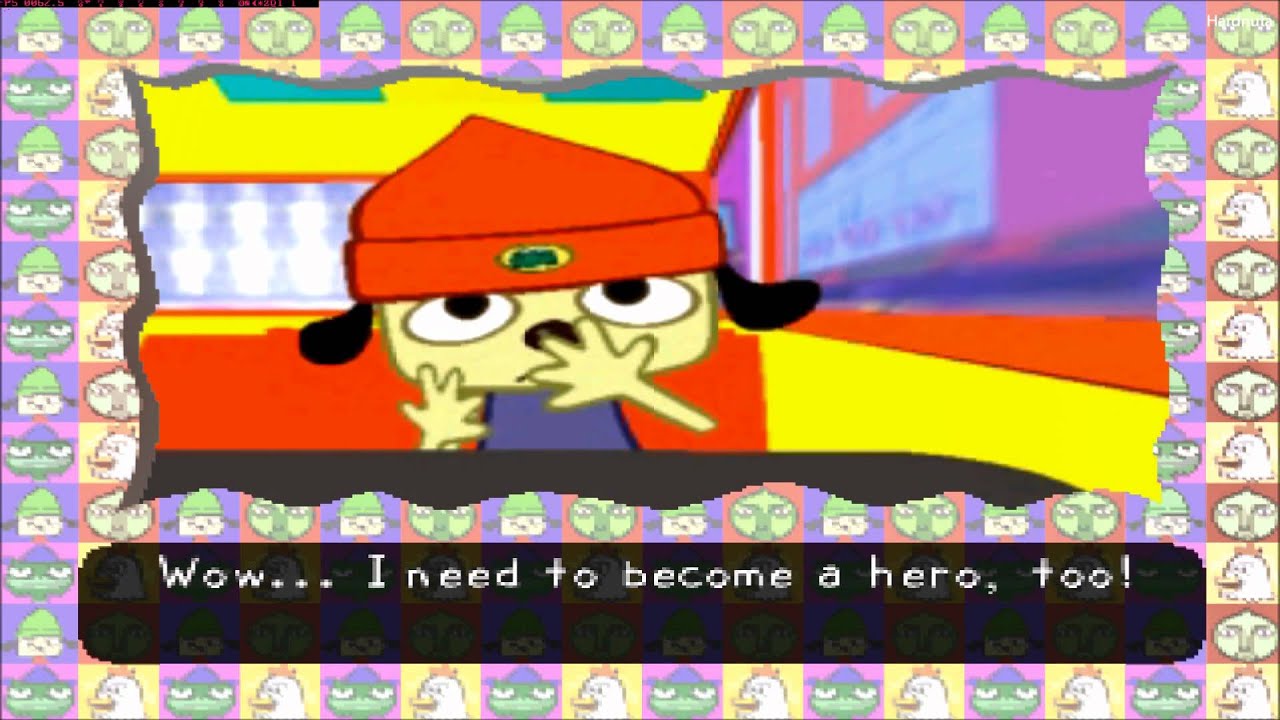 PaRappa the Rapper: Stage one (I Need to Become A Hero) - YouTube